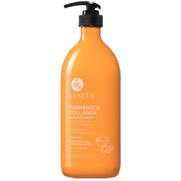 Luseta Turmeric & Collagen Conditioner 1 L - For Thin & Oily Hair ...