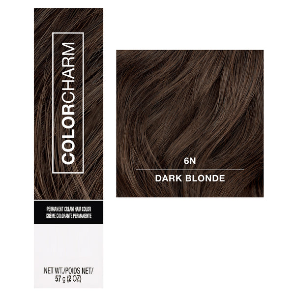 Wella Color Charm 6N Dark Blonde - Nourishing Permanent Cream Color ...