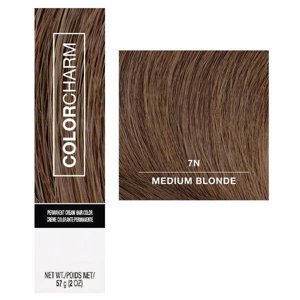 Wella Color Charm 7N Medium Blonde - Nourishing Permanent Cream Color ...