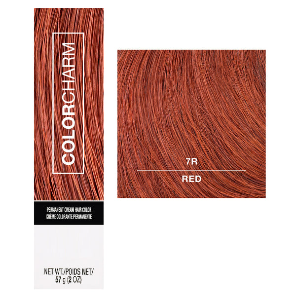 Wella Color Charm 7R Red - Nourishing Permanent Cream Color - 57 g - 2 ...
