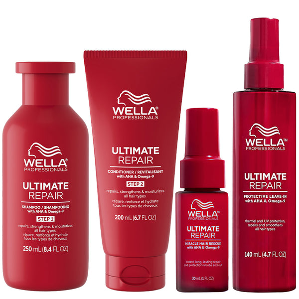 Wella Ultimate Repair Combo Set - All Steps 1 to 4 - Shampoo Condition ...