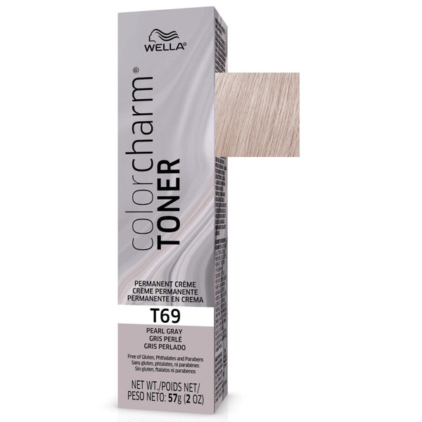 Wella T69 Pearl Gray - Brass Neutralizing Permanent Cr√®me Toners for ...