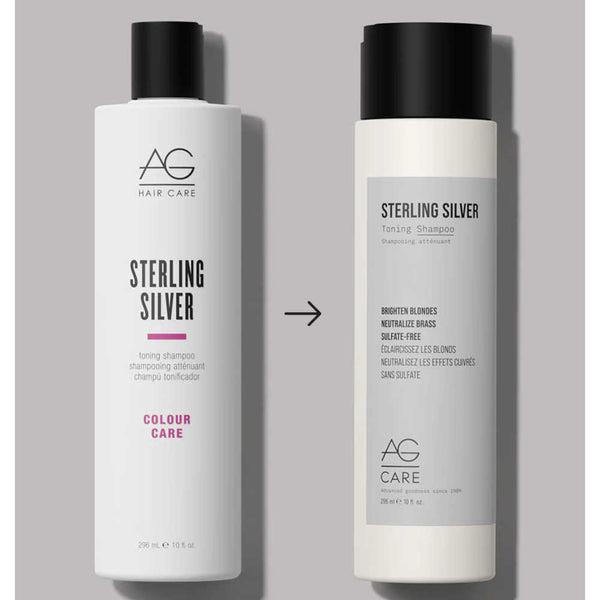 AG Sterling Silver Toning Shampoo 1 L - For Brightening Blondes & Elim ...